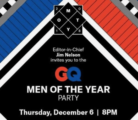 GQ Men of the Year Party 2018 - LA Guestlist