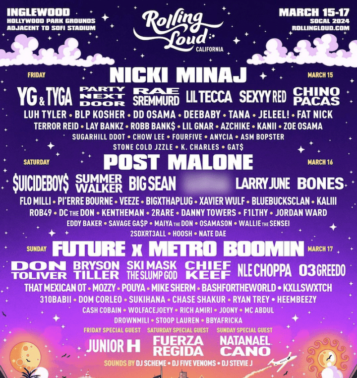 Rolling Loud California 2024 - LA Guestlist